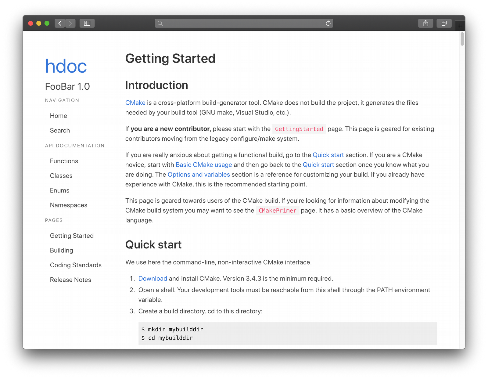 hdoc: the modern C++ documentation tool